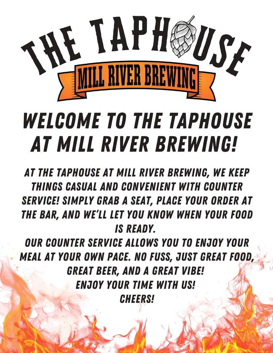 Food Menu - Mill River Taphouse